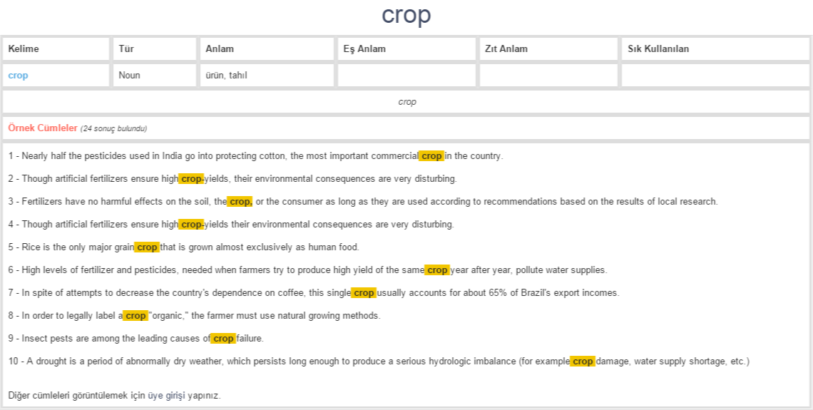 crop ne demek, anlamı nedir | YDS - YÖKDİL İNGİLİZCE-TÜRKÇE BAĞLAMSAL ...