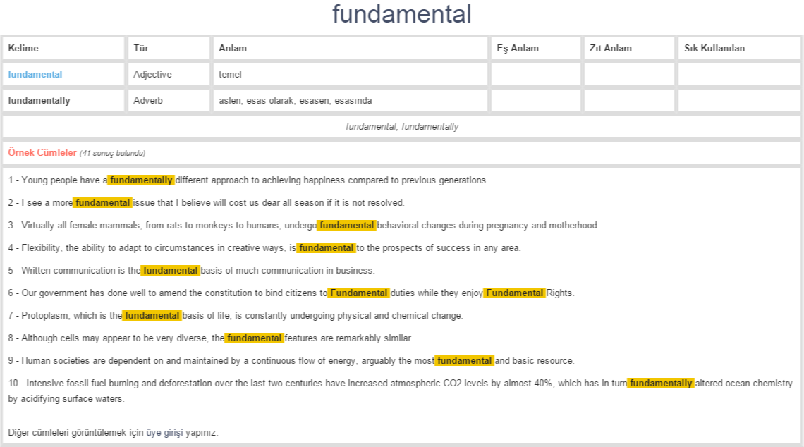 fundamental ne demek, anlamı nedir | YDS - YÖKDİL İNGİLİZCE-TÜRKÇE ...