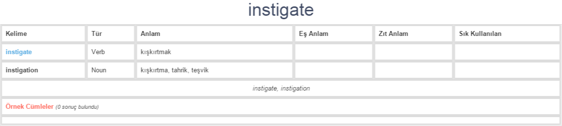 instigate ne demek, anlamı nedir | YDS - YÖKDİL İNGİLİZCE-TÜRKÇE ...