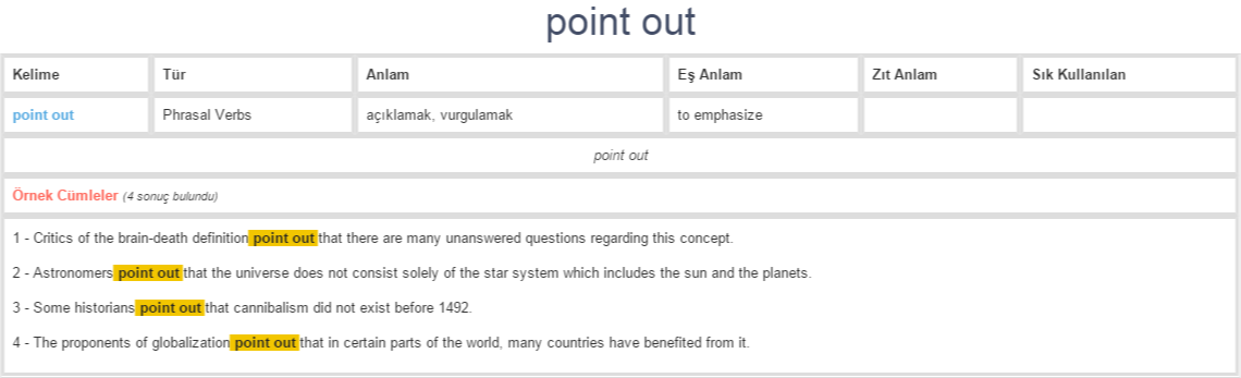 point out ne demek, anlamı nedir | YDS - YÖKDİL İNGİLİZCE-TÜRKÇE ...