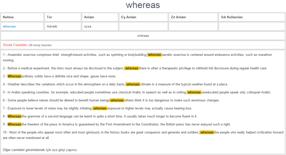 whereas ne demek, anlamı nedir | YDS - YÖKDİL İNGİLİZCE-TÜRKÇE ...